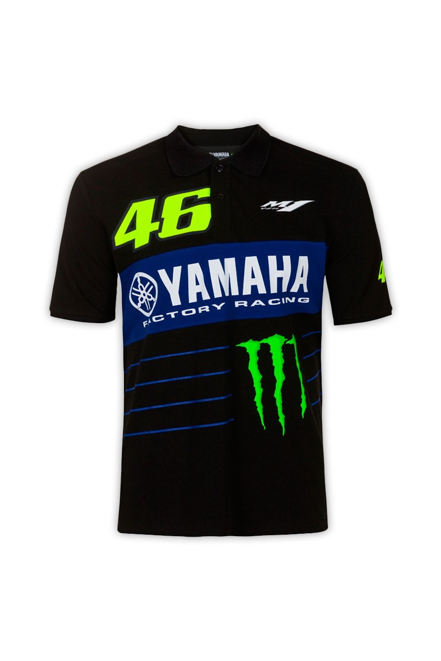 Comprar Polo Valentino Rossi Yamaha 46. Disponible en negro, unisex